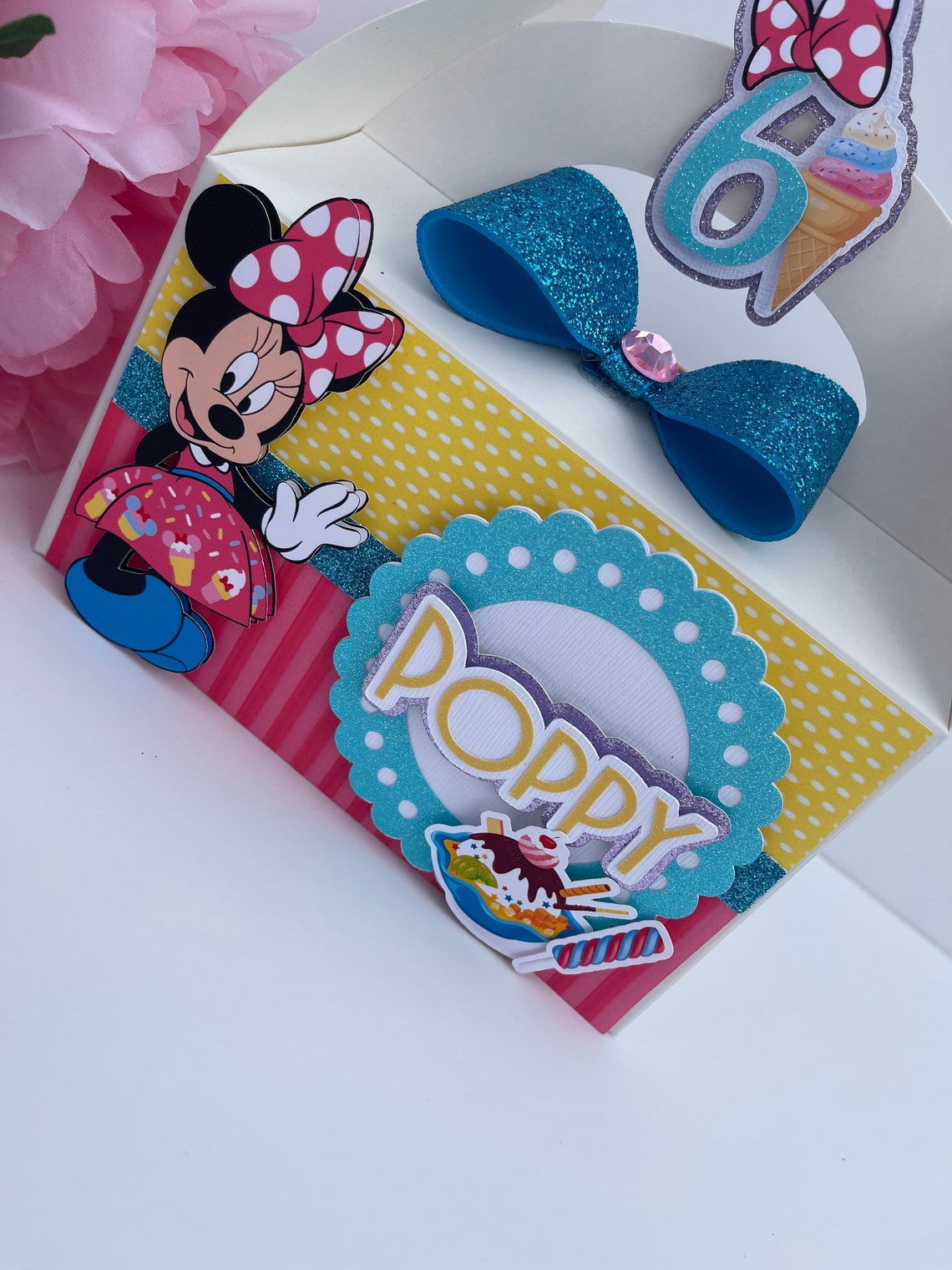 Minnie Mouse Party Favor Box Minnie Mouse Birthday Box Minnie Mouse ...