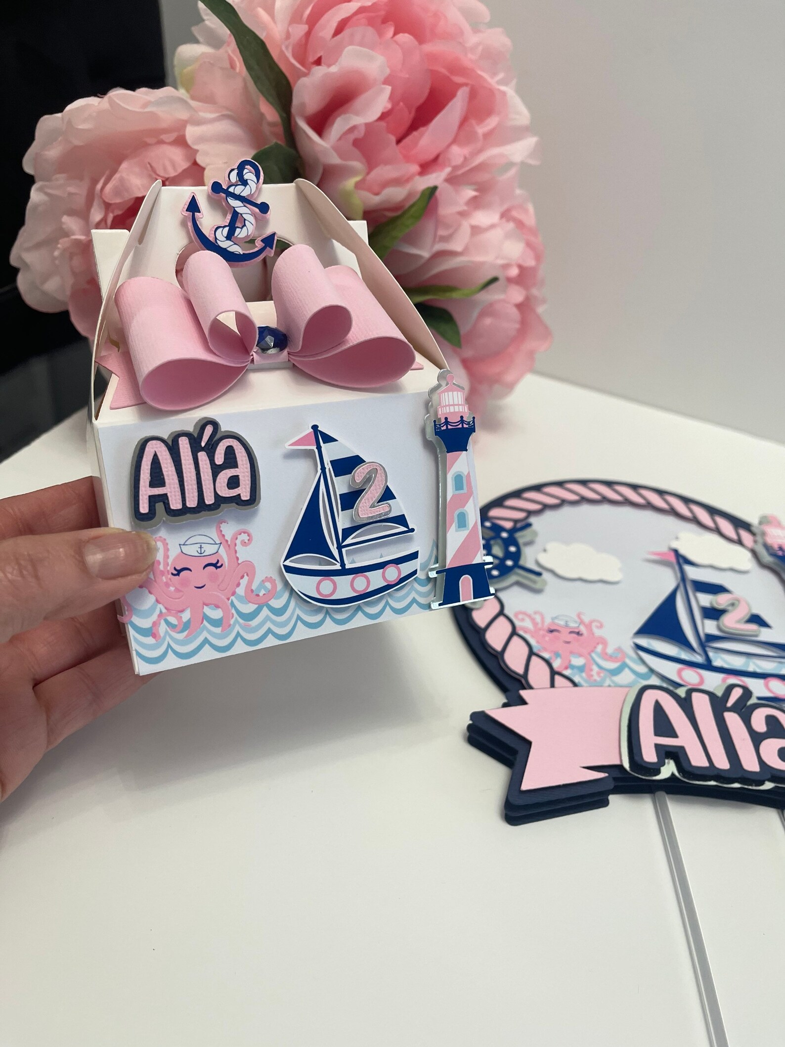 Nautical Party Favor Box Nautical Birthday Decorations - Etsy