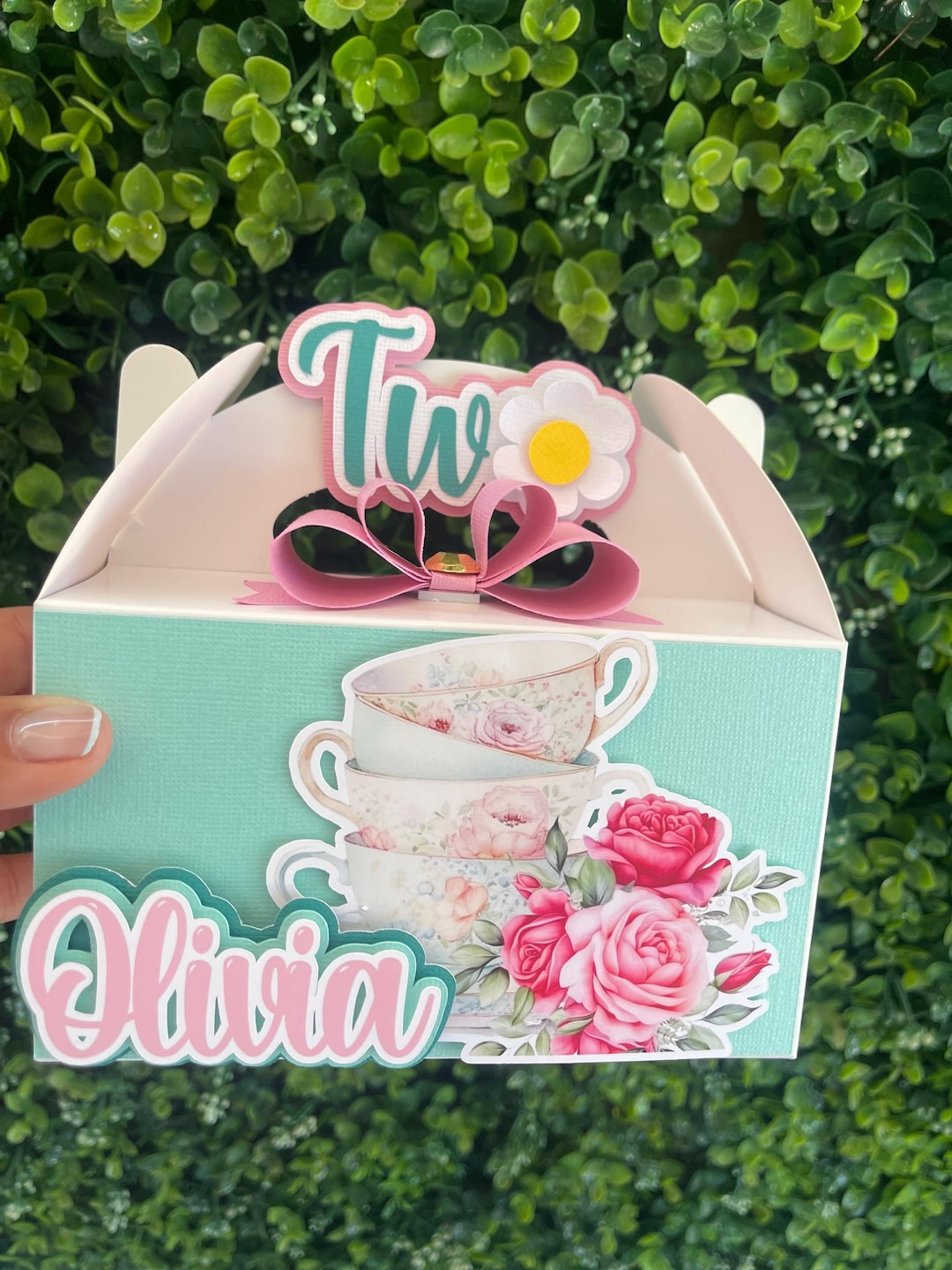 Tea Party Favor Box, Tea Party Birthday Decorations, Tea Party Birthday ...