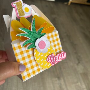 Pineapple Party Favor Box, Pineapple Birthday Theme, Pineapple Birthday ...