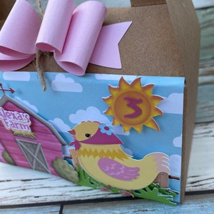 Farm Party Favor Box, Farm Birthday Decorations, Farm Birthday Theme ...