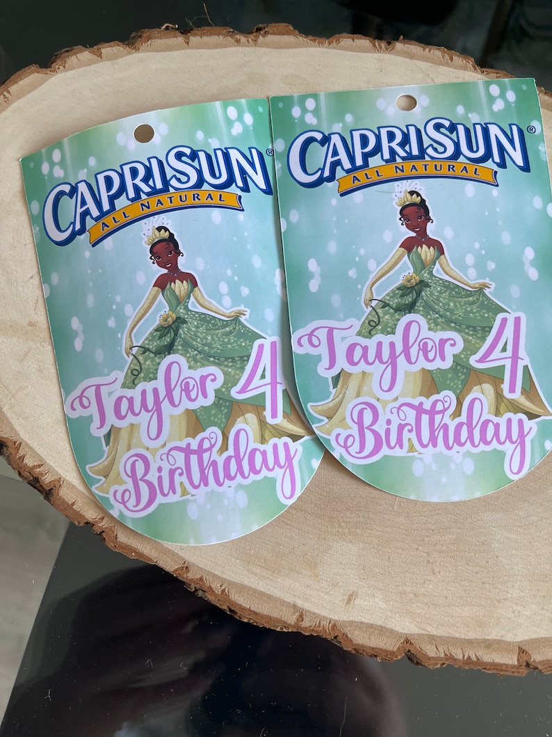 Capri Sun Labels Tiana Capri Sun Labels Princesses Tiana Capri Sun ...