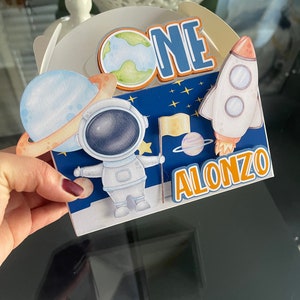 Astronaut Party Favor Box, Astronaut Birthday Theme, Astronaut Birthday ...