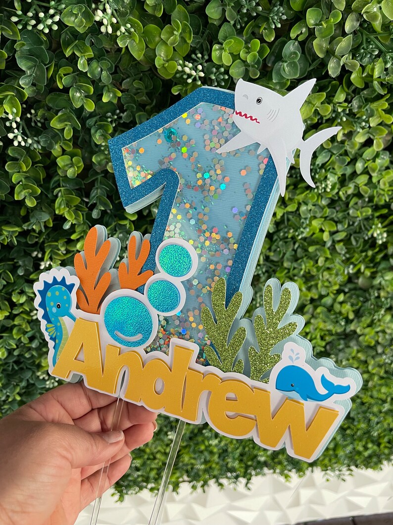 Under the Sea Cake Topper, Under the Sea Birthday Decorations, Under ...