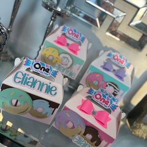 Donuts Birthday Party Favor, Donuts Treat Box, Donuts Party Decoration ...