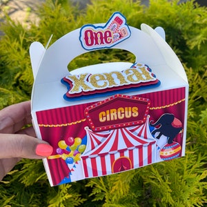 Circus Party Box, Circus Goody Bag, Circus Party Decorations, Carnival ...