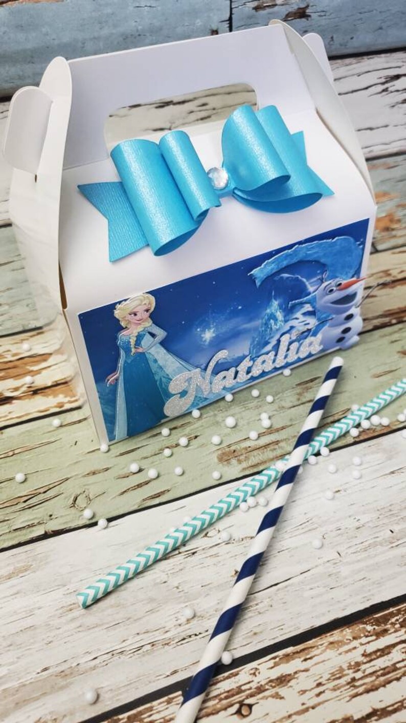 Frozen Party Favor Box Frozen Birthday Supplies Frozen Party - Etsy