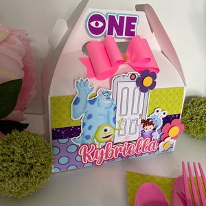 Monster Inc Party Favor Box, Monster Inc Birthday Decorations, Monster ...