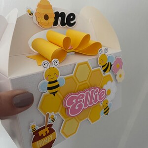 Bee Birthday Party Favor Box, Bee Birthday Theme, Bee Birthday ...