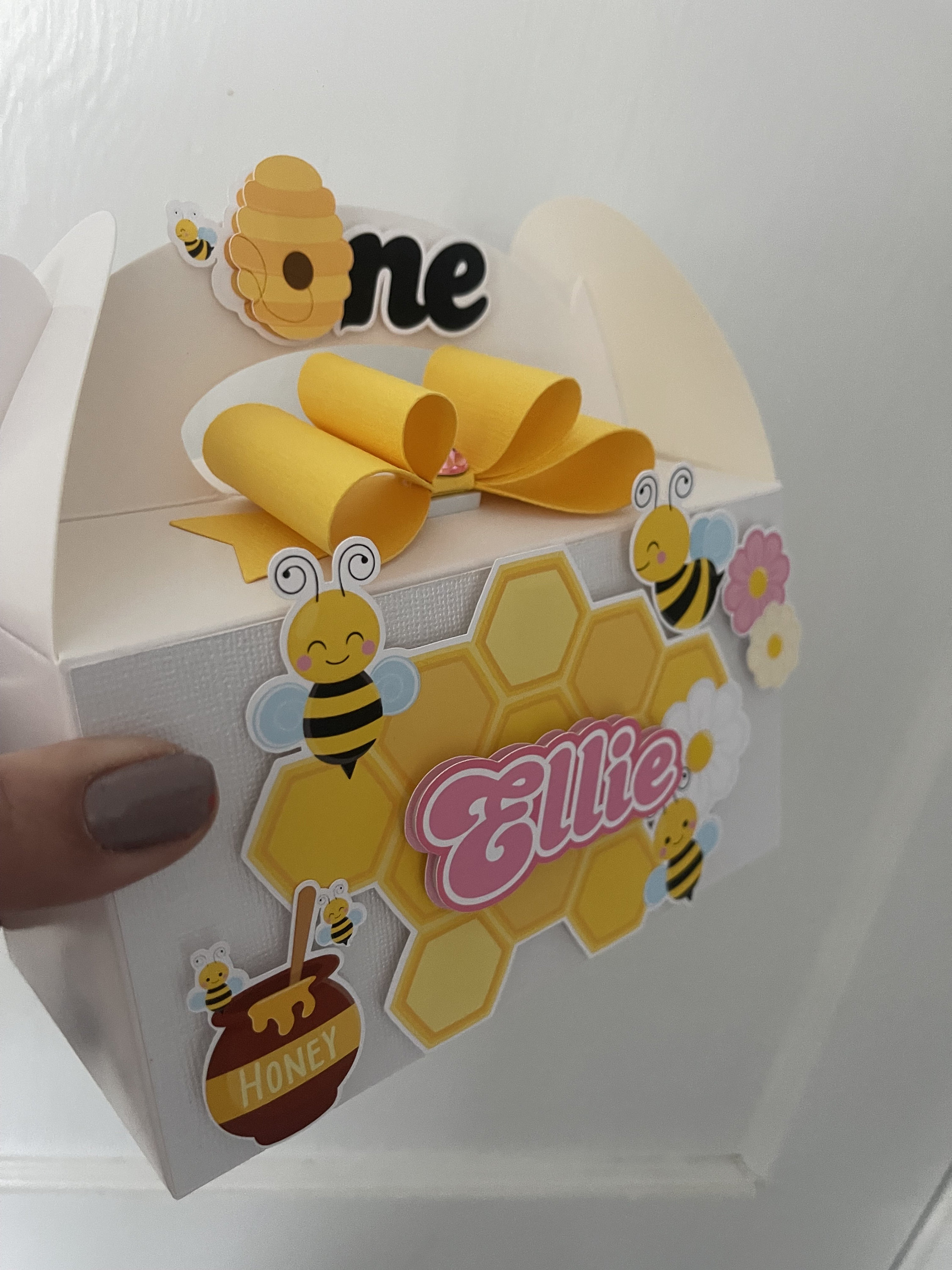 Bee Birthday Party Favor Box, Bee Birthday Theme, Bee Birthday ...