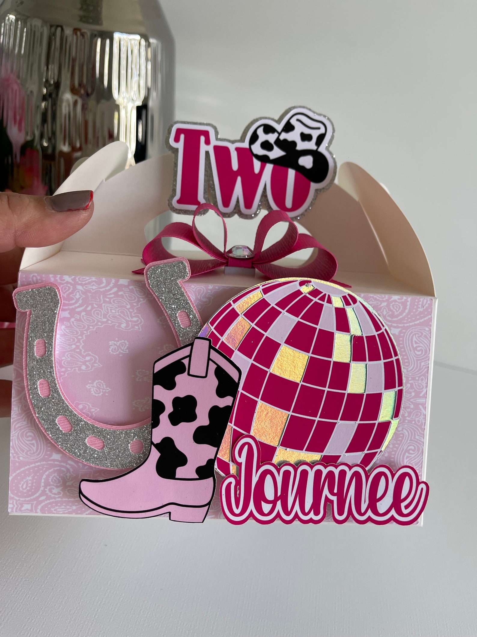 Rodeo Disco Party Favor Box, Rodeo Disco Birthday Decorations, Rodeo ...