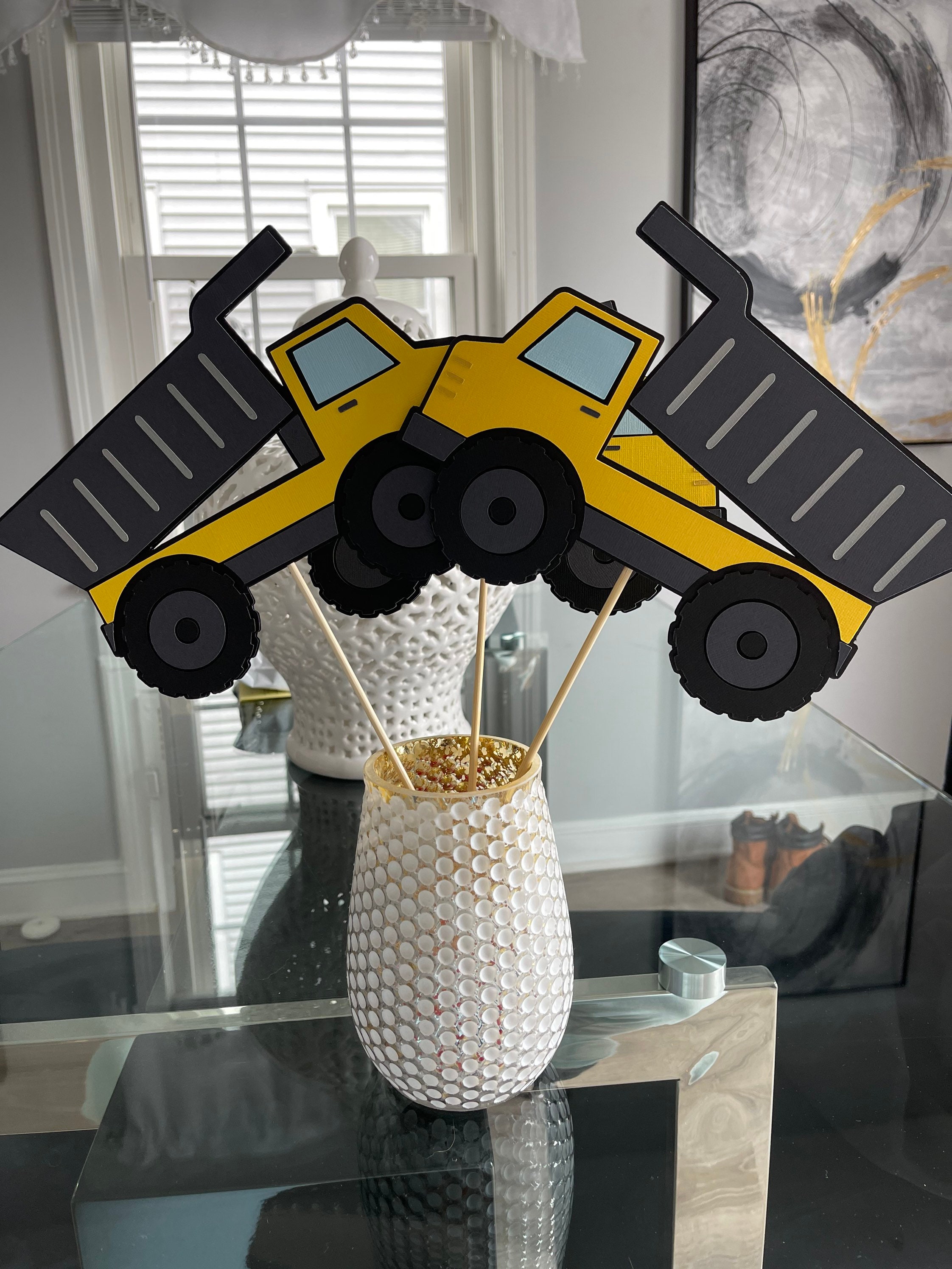 Construction Truck Cutouts Construction Truck Party Decor | Etsy