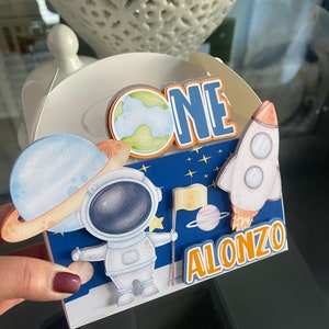 Astronaut Party Favor Box, Astronaut Birthday Theme, Astronaut Birthday ...