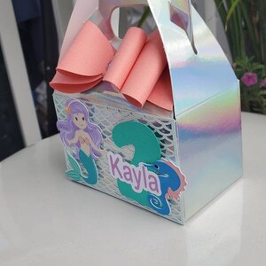 Mermaid Party Favor Box, Mermaid Treat Box, Mermaid Birthday Box ...