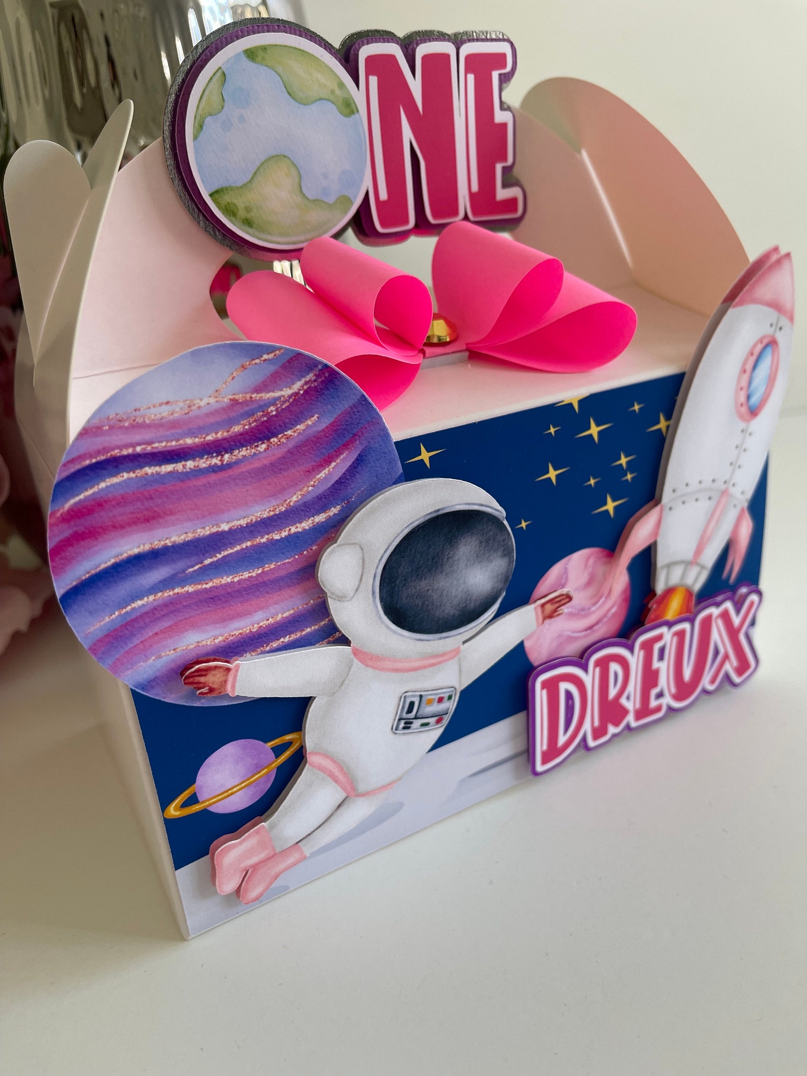 Astronaut Party Favor Box, Astronaut Birthday Theme, Astronaut Birthday ...