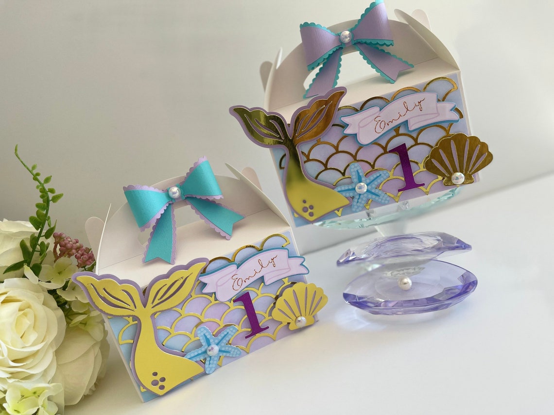 Mermaids Party Favor Box Mermaids Birthday Decorations - Etsy