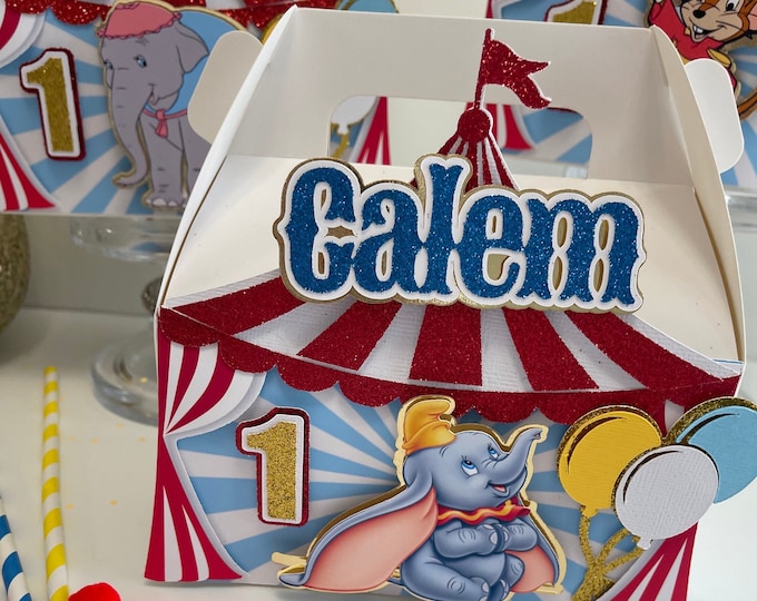 Dumbo Favor Bag-circus Favor Bags-disneydumbo Birthday Favor Bags-the ...