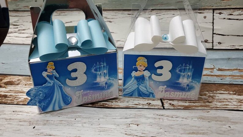 Cinderella party favor box Cinderella birthday Cinderella | Etsy