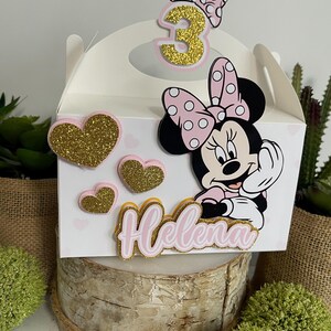 Minnie Party Favor Box, Minnie Goody Bags, Minnie Twodler Birthday ...