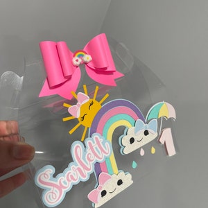 Rainbow Party Favor Box, Sunshine Party Favor, Rainbow Treat Box ...