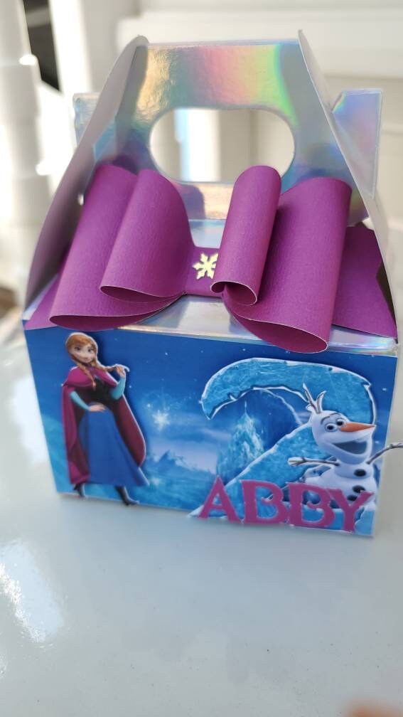 Frozen party favor Frozen goody boxes Frozen birthday | Etsy