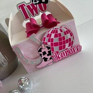Rodeo Disco Party Favor Box, Rodeo Disco Birthday Decorations, Rodeo ...