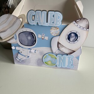 Astronaut Party Favor Box, Astronaut Birthday Theme, Astronaut Birthday ...