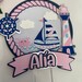 Nautical Cake Topper Sailor Cake Topper Girls Nautical Cake Topper Girl ...