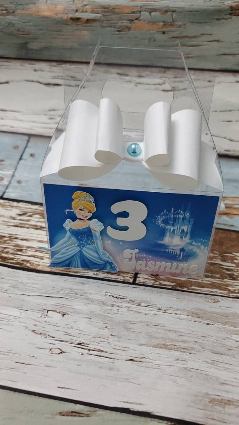 Cinderella party favor box Cinderella birthday Cinderella | Etsy