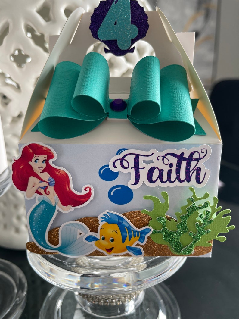 Princess Ariel Party Favor Box the Little Mermaid Party Favor - Etsy