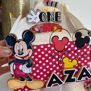Mickey Birthday Theme, Mickey Party Favor Box, Mickey Birthday ...