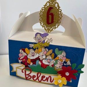 Snow White Birthday Party Favor Box, Snow White Birthday Decorations ...