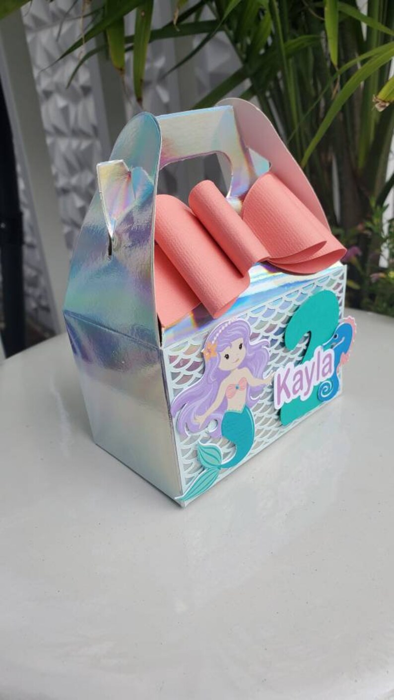 Mermaid Party Favor Box Mermaid Treat Box Mermaid Birthday - Etsy