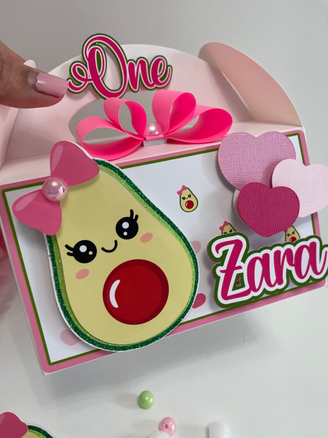 Avocado Party Favor Box, Avocado Birthday Theme, Avocado First Birthday ...