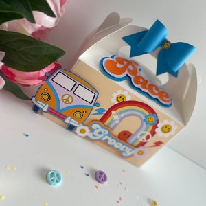 Groovy Party Favor Box, Groovy Treat Box, Two Groovy Birthday Box, One ...