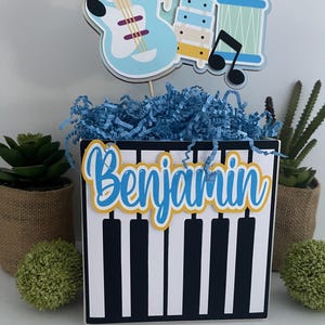 Music Birthday Decorations, Music Party Favor Box, Music Instruments ...