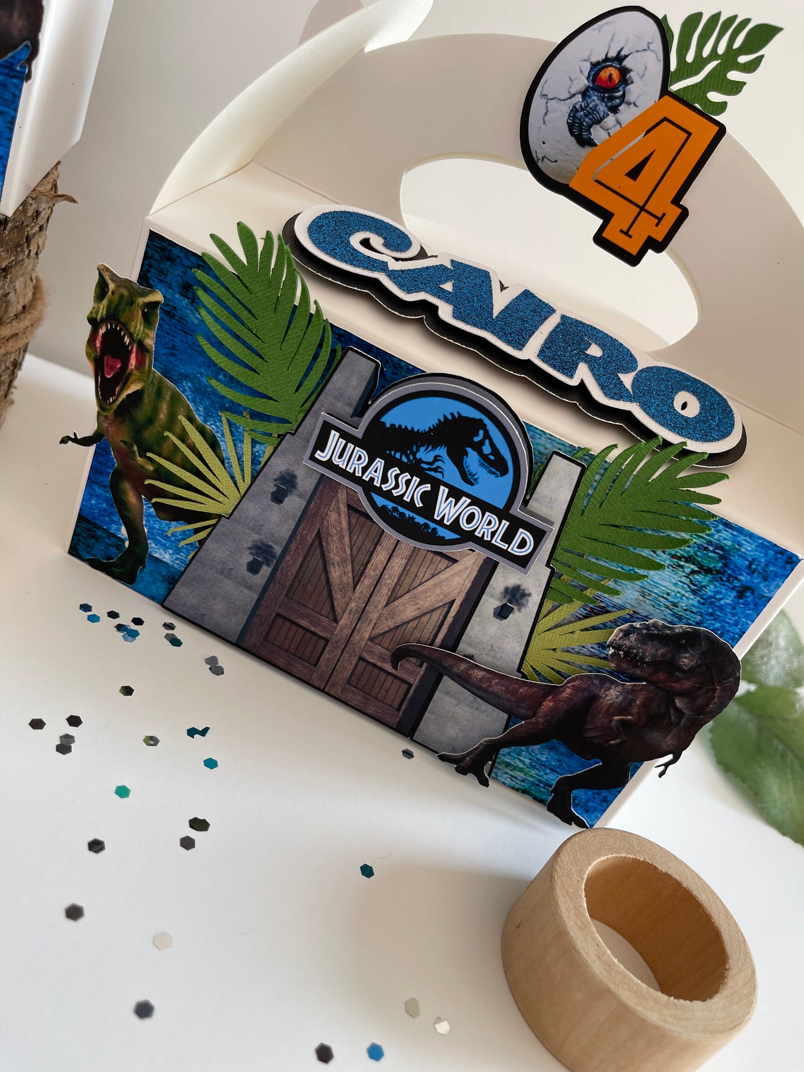 Jurassic World Party Favor Box - Etsy