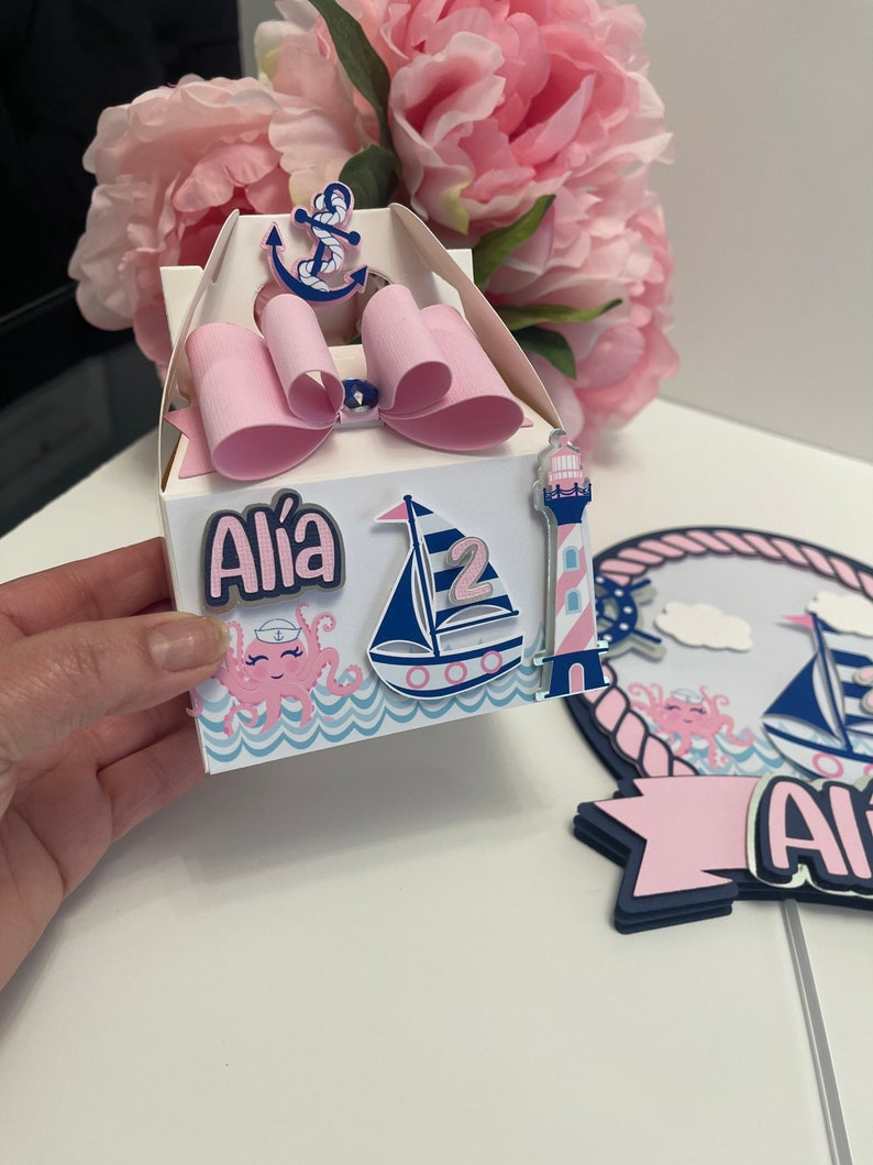 Nautical Cake Topper Sailor Cake Topper Girls Nautical Cake - Etsy