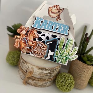 Rodeo Party Favor Box, Rodeo Birthday Decorations, Rodeo Birthday Theme ...