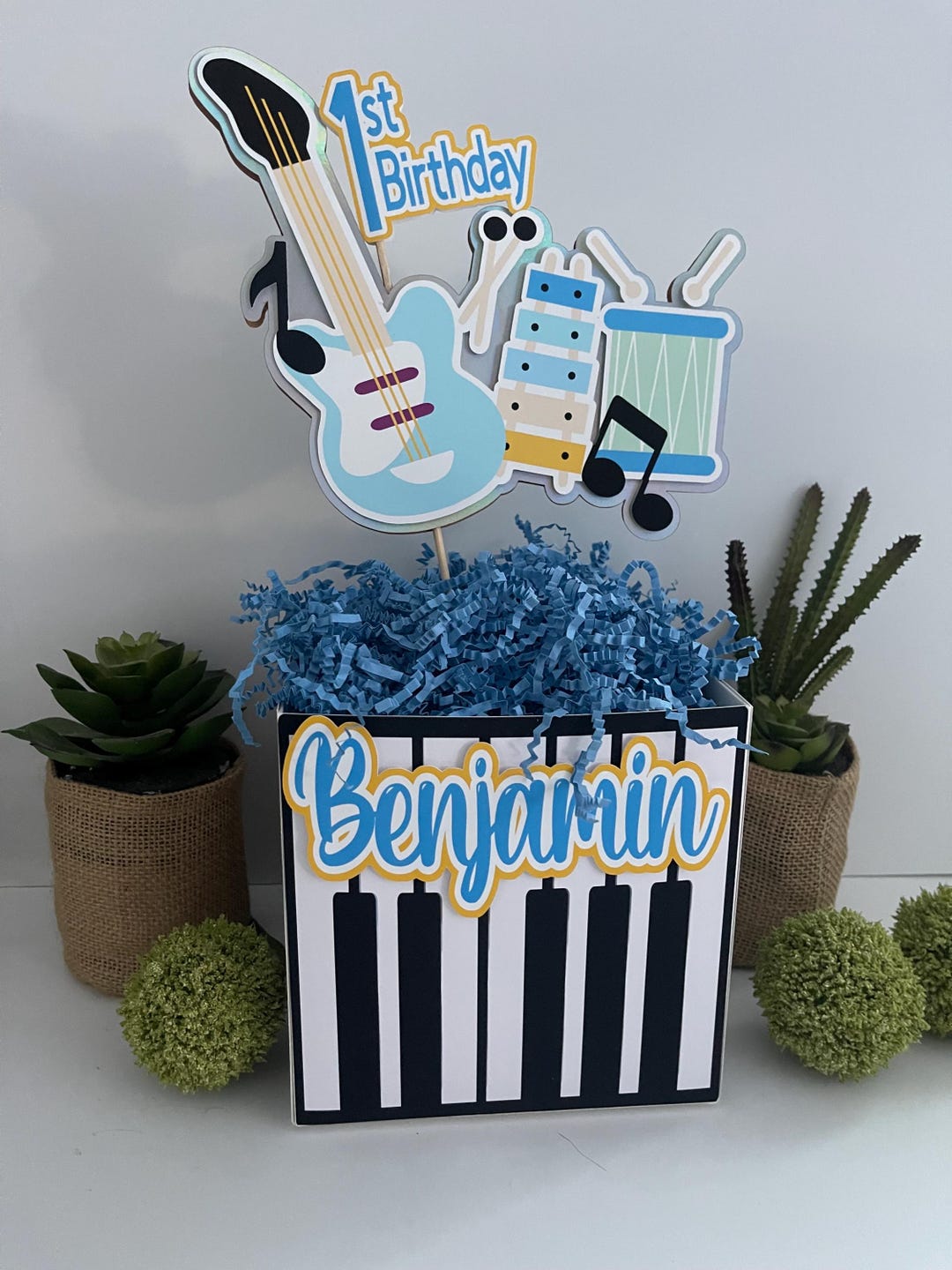 Music Birthday Decorations, Music Party Favor Box, Music Instruments ...