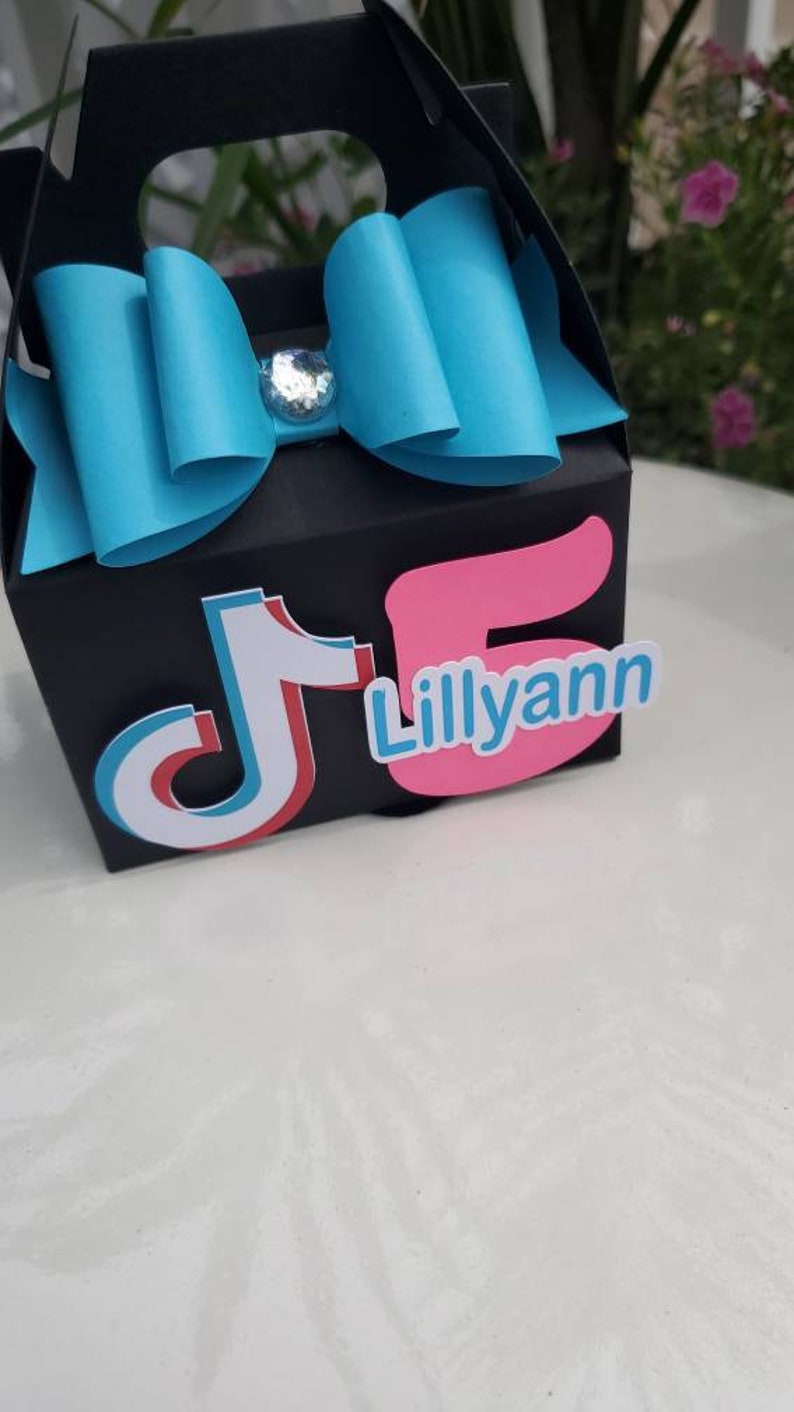 Tik Tok Party Favor Box Tik Tok Birthday Box Tik Tok Goody Etsy