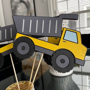 Construction Truck Cutouts, Construction Truck Party Decorations, Truck ...