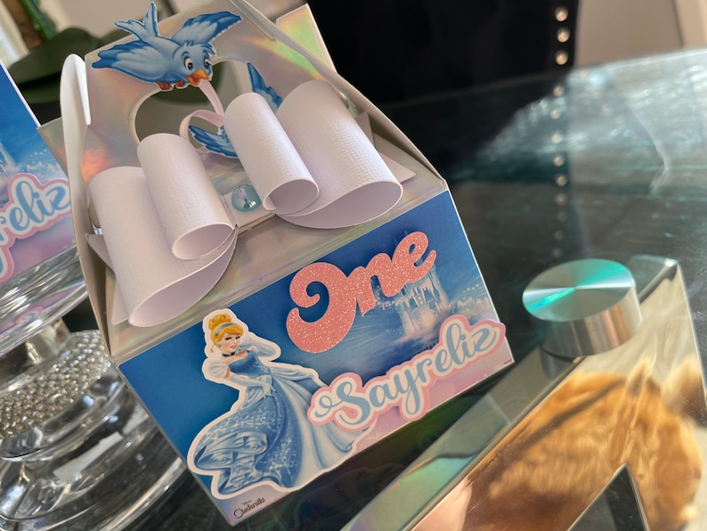 Cinderella Party Favor Box, Cinderella Birthday Cinderella Birthday ...