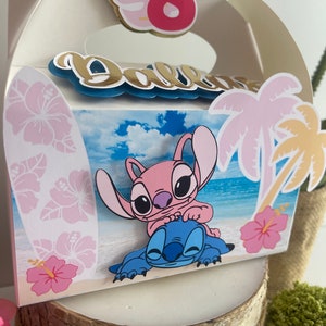 Stitch and Angel Party Favor Box, Stitch Party Favor Box, Stitch and ...