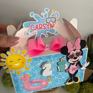 Minnie Swimming Party Fav, Minnie Pool Party Birthday, Minnie Summer ...