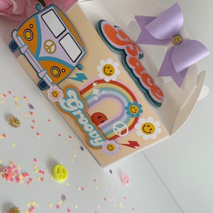 Groovy Party Favor Box, Groovy Treat Box, Two Groovy Birthday, One ...