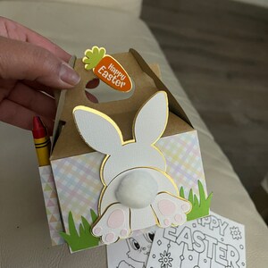 Bunny Activities Box, Bunny Coloring Box, Easter Party Favor Box ...