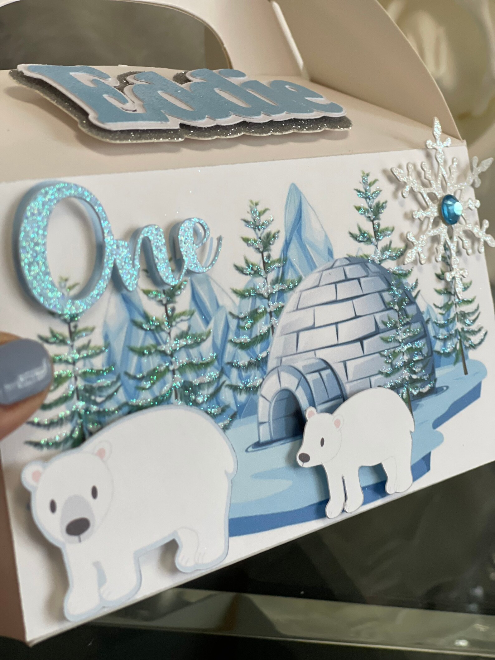 Winter Wonderland Party Favor Box Polar Bear Party Favor Box - Etsy