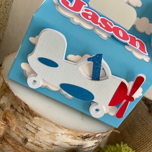 Airplane Party Favor Box, Airplane Birthday Theme, Airplane Goody Bag ...