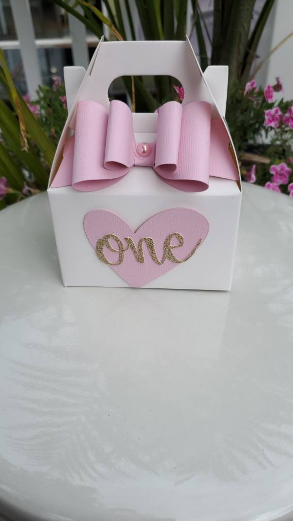 One year birthday box One year party favor box one year | Etsy